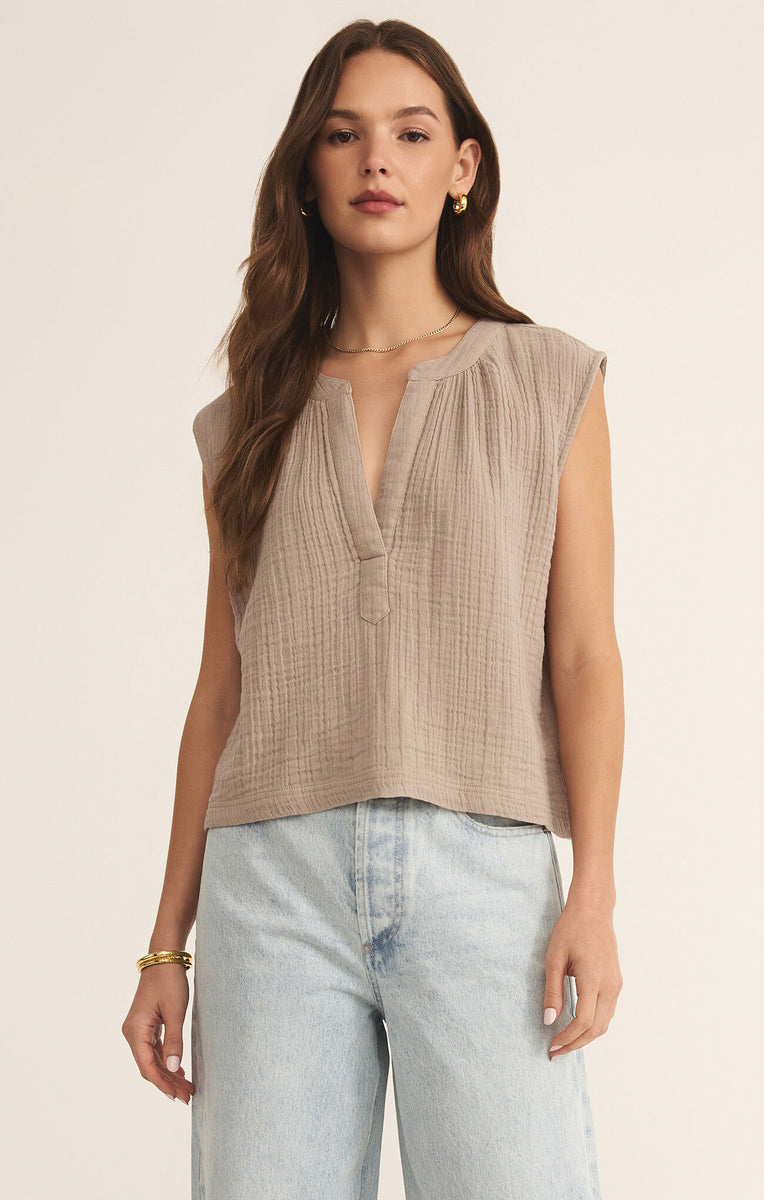 Z Supply - Cliffside V-Neck Airy Top – Southern Charm Clothing