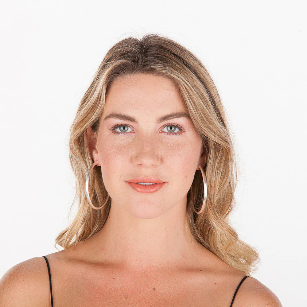 Sheila Fajl - Silver Everybody's Favorite Hoops - Brushed Silver Plate ...
